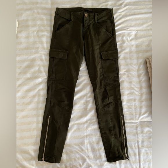 J Brand | Pants & Jumpsuits | Jbrand Dark Green Skinny Cargo Pants Size ...